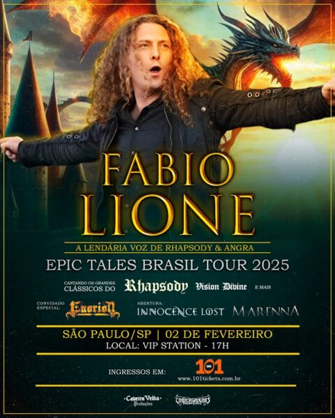 Fabio Lione: Vocalista italiano faz show da “Epic Tales Brasil Tour” na ...