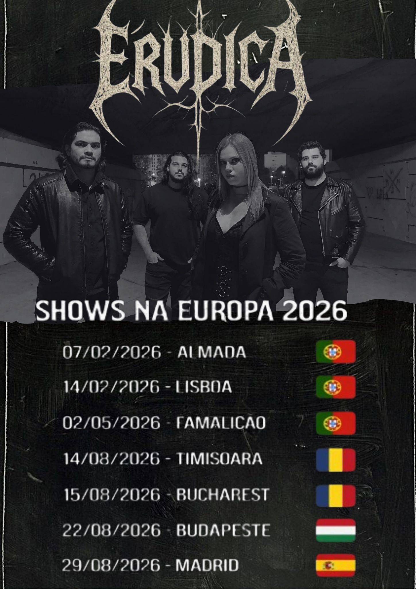 erudica tour europeia - Headbangers News